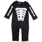 New Mud Pie SKELETON Black One-piece Halloween Costume 9-12 months Girl ...