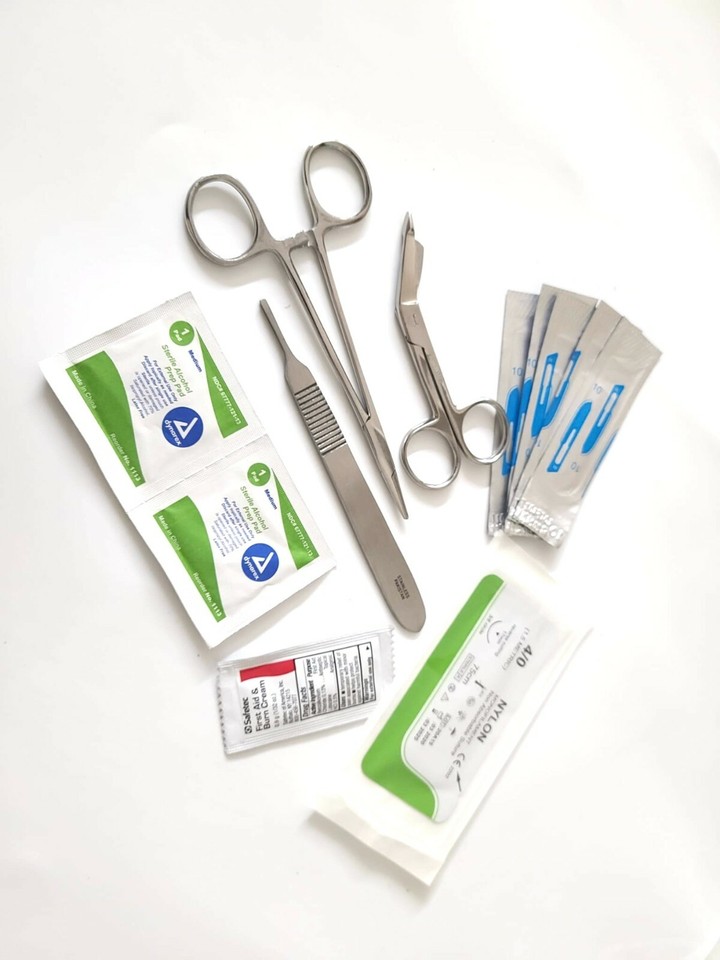 Basic Surgical Suture Kit, First Aid Set, Emergency Kit, Trauma ...