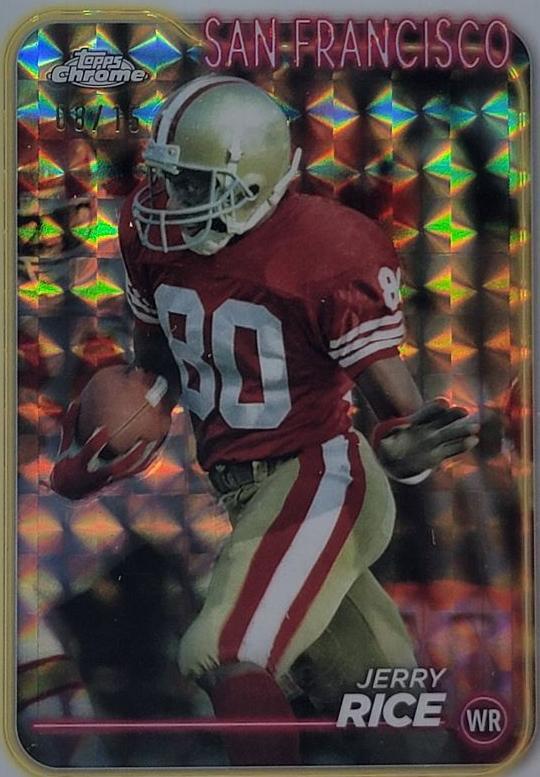2024 Topps Chrome - Jerry Rice #176 White Geometric Refractor /15 for ...