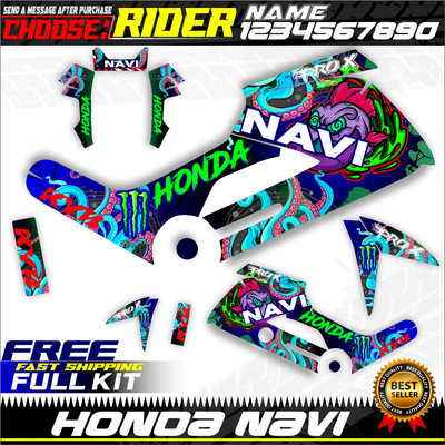 compatible Honda NAVI 2016-2024 kit Graphics Decals Stickers Scooter ...