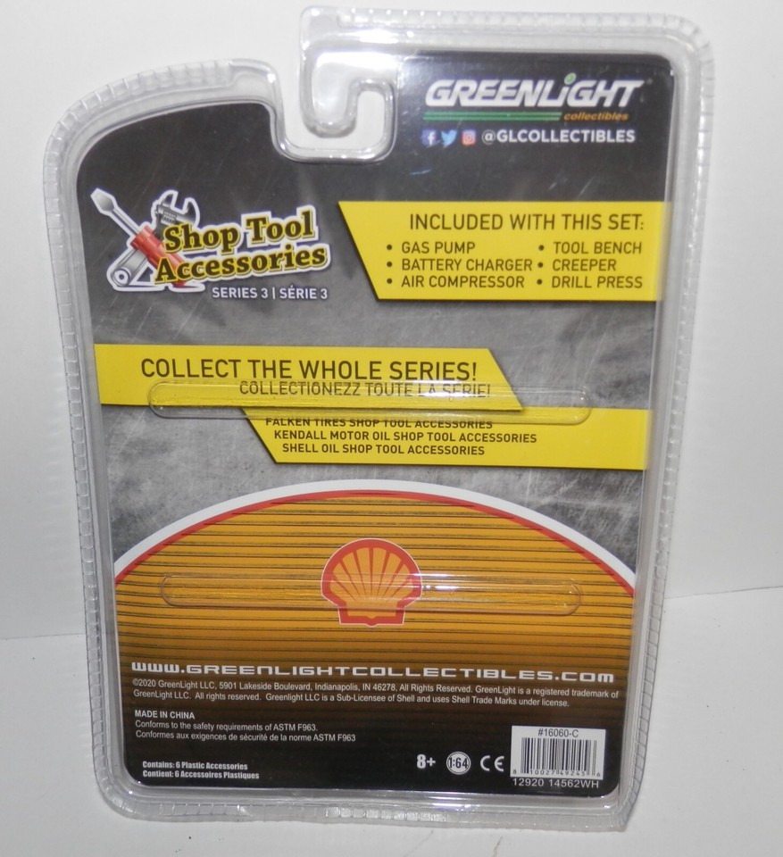 Greenlight Shop Tool Accessories Series 3 - Shell #16060-C NIP | eBay