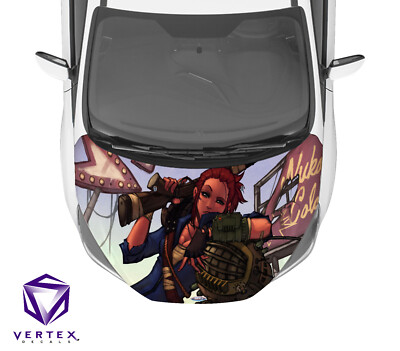 Fallout Vault Girl Hood Wrap Weatherproof Vinyl Decal 50"X60" 1-YR ...
