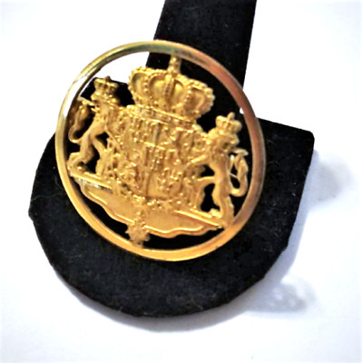Antique Victorian Gilt Silver Royal Heraldic European Insignia Pin ...