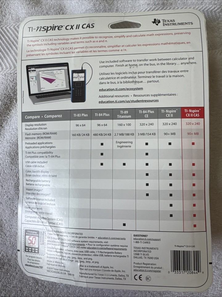 Texas Instruments TI-nspire Cx II Cas Calculator | eBay