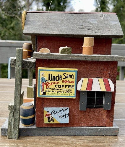 General Store Wood Bird House Rustic Primitive Home Farmhouse Decor 7.5 ...