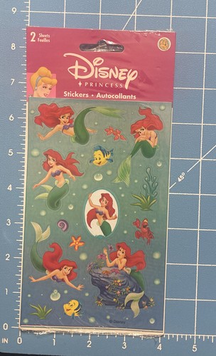 Vintage Sandylion THE LITTLE MERMAID ARIEL 2 Sticker Sheet Package ...