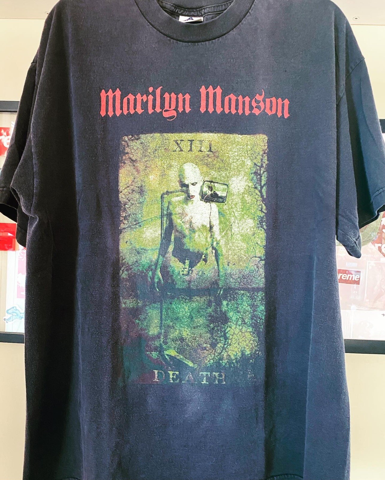Vintage Marilyn Manson Hierophant Tarot Holywood T- S… - Gem