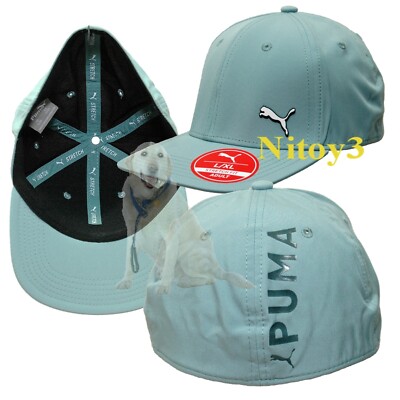 Puma Pressure Embossed Brand Logo Stretch Fit Baseball Cap-Hat Men L/XL ...
