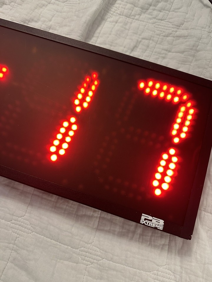 Gym Clock Remote LED Workout w/Buzzer Tabata Interval Countdown Timer ...