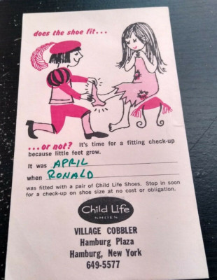 Child Life Shoes Village Cobbler Hamburg Plaza New York Advertising ...