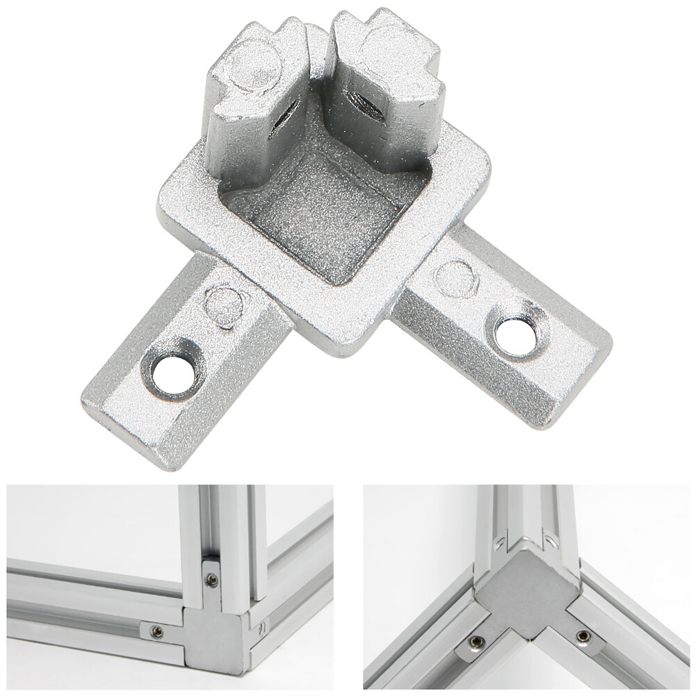 5Pcs 3 Way Corner Connector 90°Zinc Alloy Fasteners For T Type Aluminum ...
