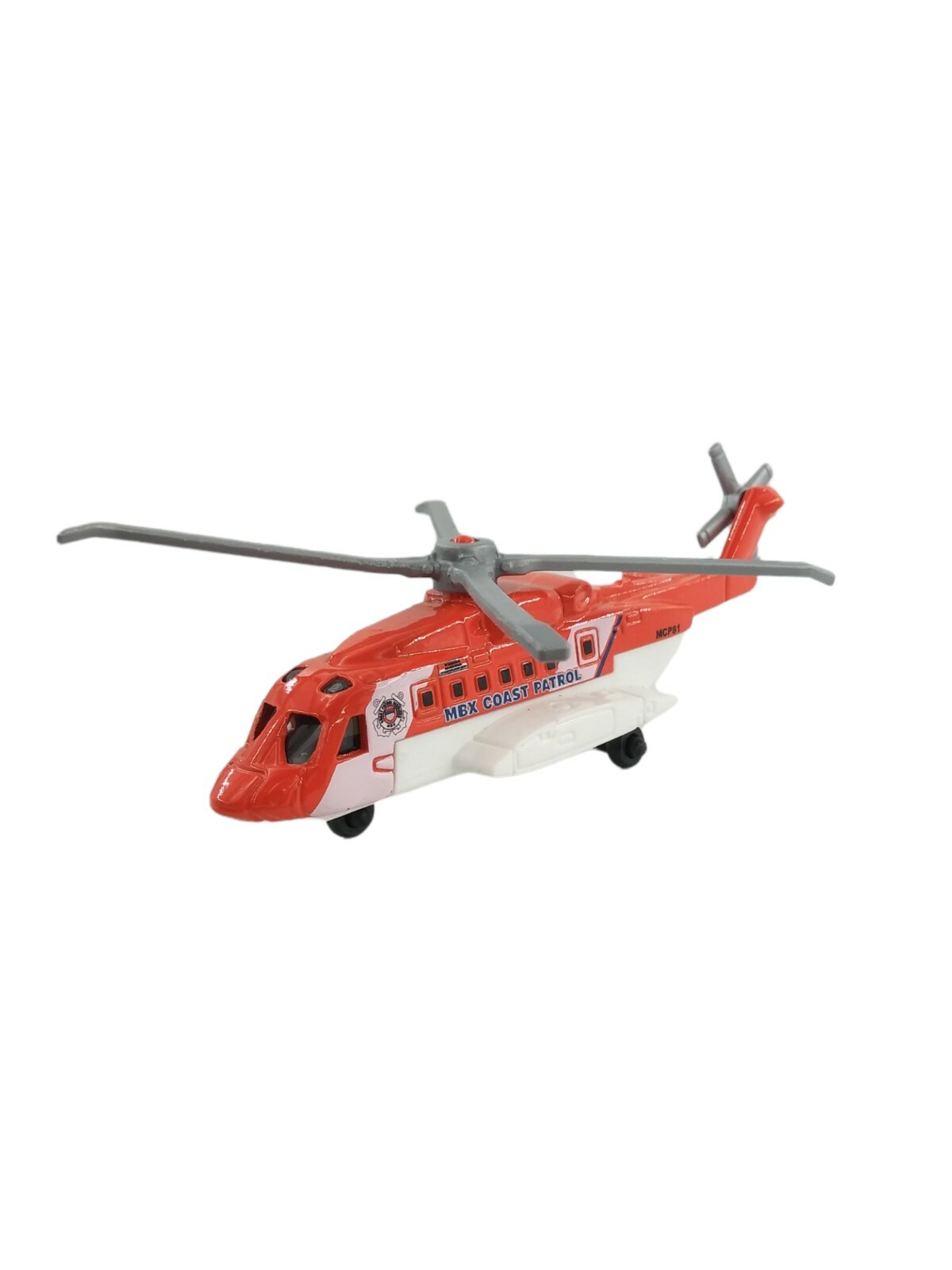Matchbox Sky Busters MBX Sikorsky Coast P Orange Helicopter S-92 Gorgeous