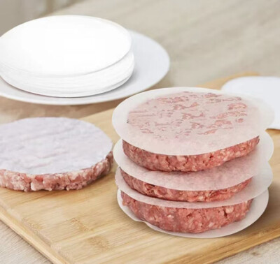 100 pieces/ Hamburger separator, frozen meat, double-sided non-stick ...