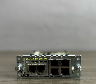 Cisco NIM-2FXS/4FXO 2-Port FXS 4-Port Network Interface Module Same Day ...