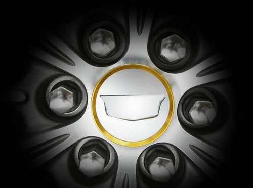 4PCS Gold Car Wheel Rim Center Hub Cap Decoration Logo Ring Covers for ...