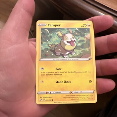 Pokemon Trading card Basic Yamper HP70 073/202 | eBay