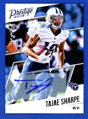 2018 Panini Prestige Tajae Sharpe Autograph #154 Titans Near Mint ...