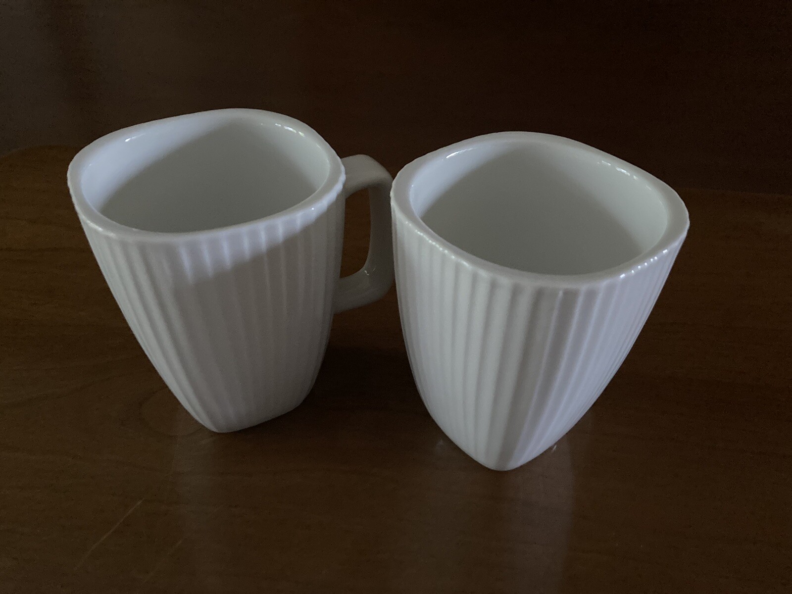 Corelle Ultra 2 Coffee Mugs Scandia White Ribbed Porcelain | eBay
