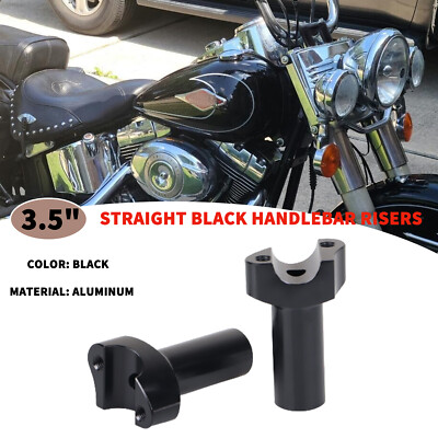 3-1/2" Tall Handlebar Risers For Harley Dyna Road King Sportster 883 ...