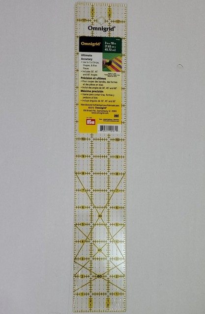 Omnigrid Omg18 Ruler With Angles 3x18 for sale online | eBay