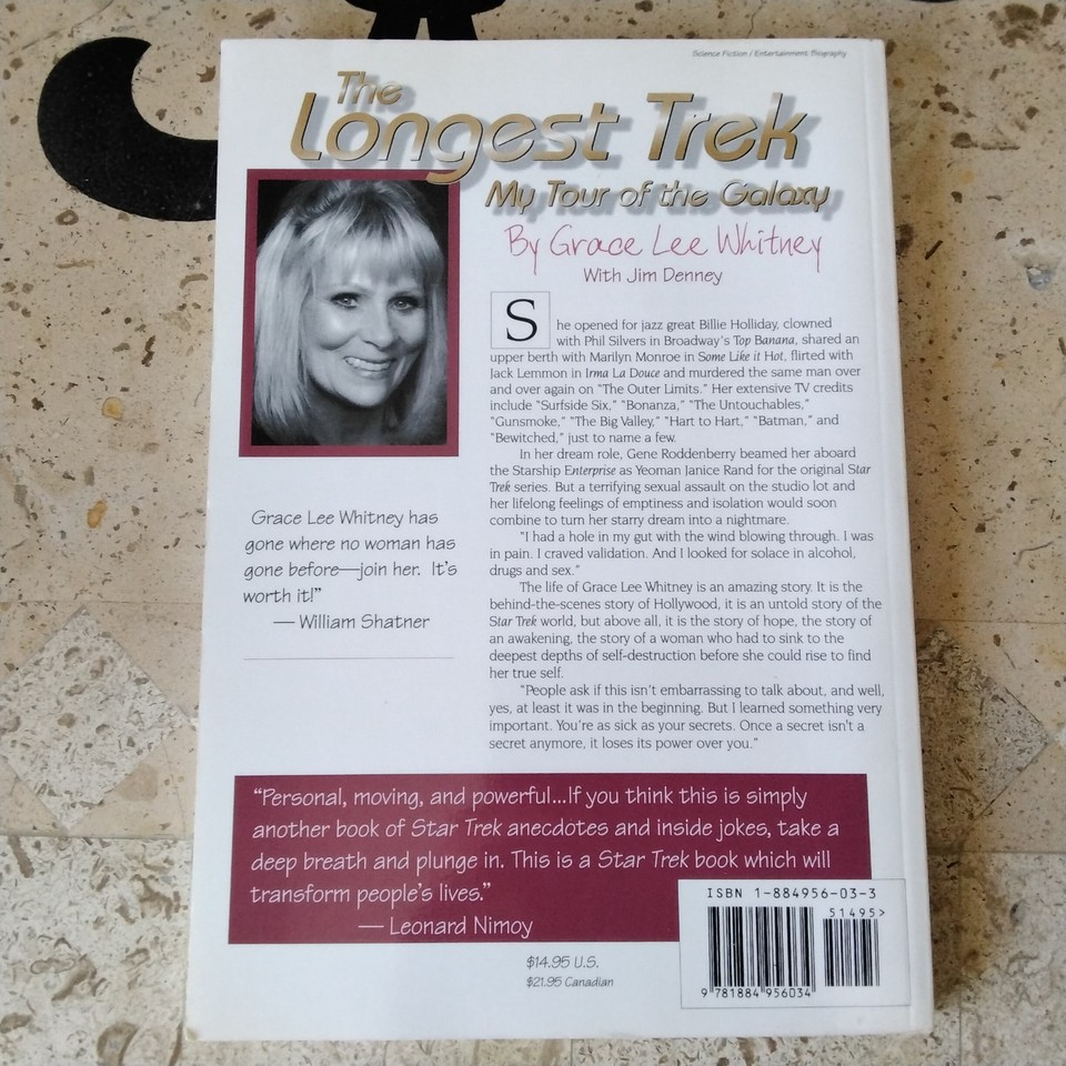 Grace Lee Whitney SIGNED Autobio TV Movie Actress Star Trek Batman Monroe Photos | eBay