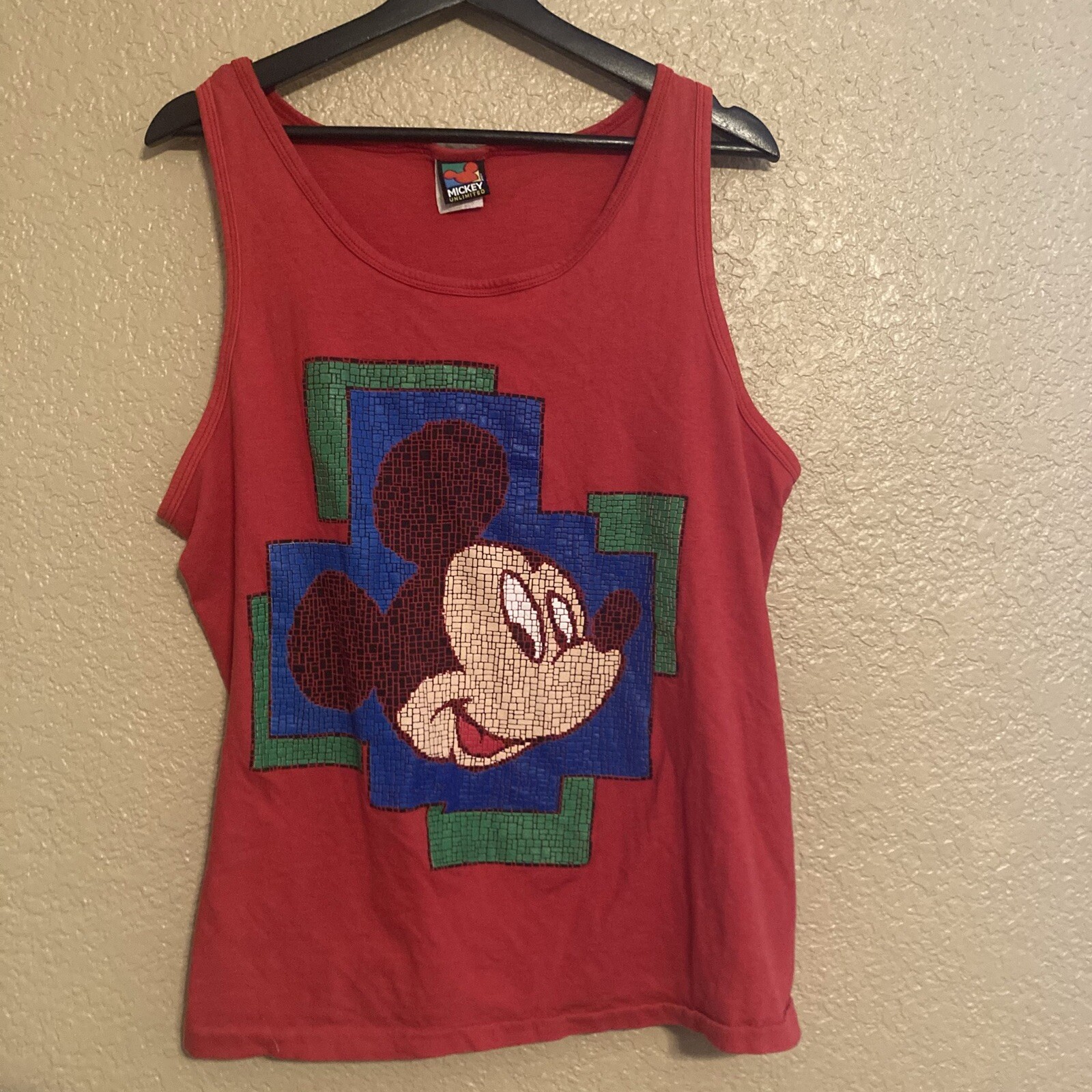 Vintage Mickey Mouse Tank Top Mickey Unlimited Big Gr… - Gem