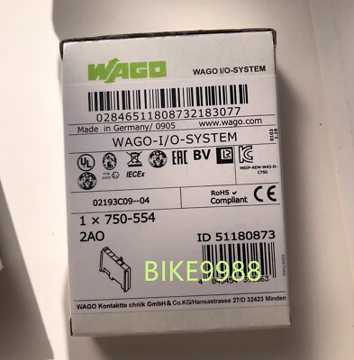 New Wago 750-554 2-Channel Analog Output PLC Module 750-554 | eBay