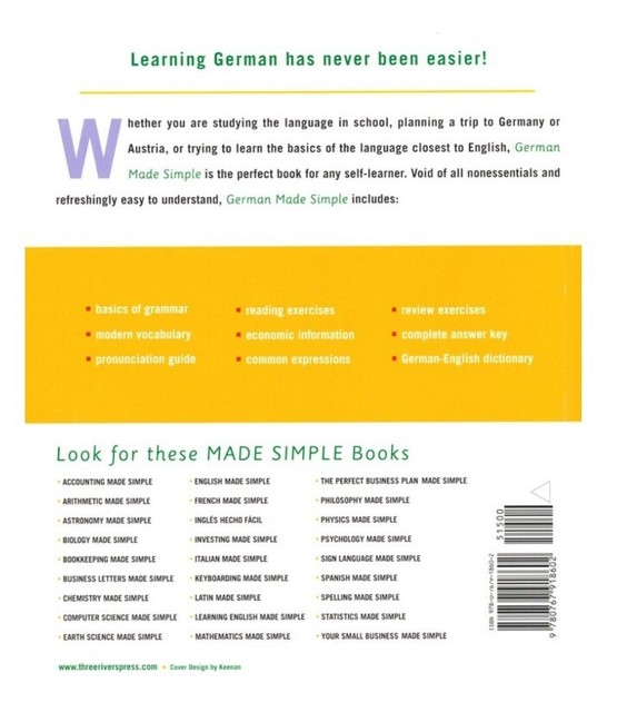 Made Simple Ser.: German Made Simple : Learn to Speak and Understand ...