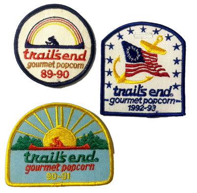 BOY SCOUTS of AMERICA ( BSA ) TRAIL'S END GOURMET POPCORN DATED PATCHES ...