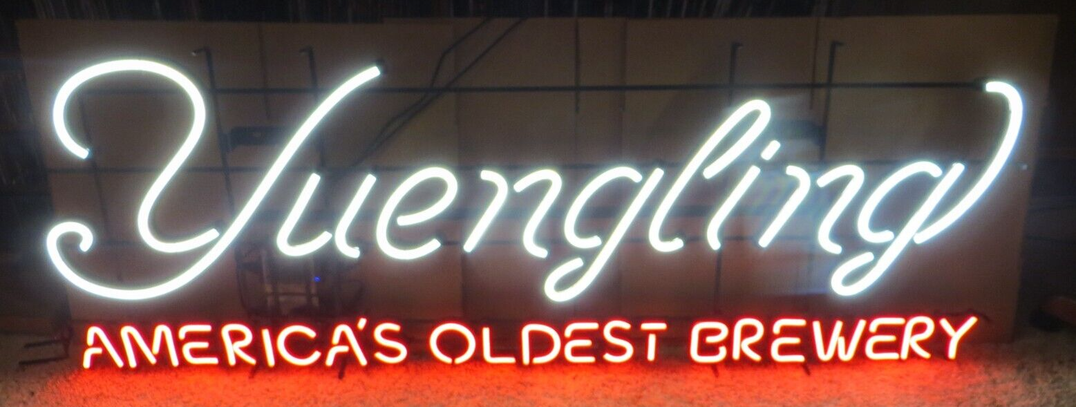 HUGE YUENGLING LAGER 6FT SWASH LED SIGN-LIGHT-BEER-AMERICA'S OLDEST ...
