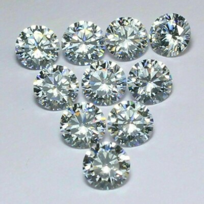 individual 10 melee loose round natural rare diamonds 1.5mm lot parcel ...