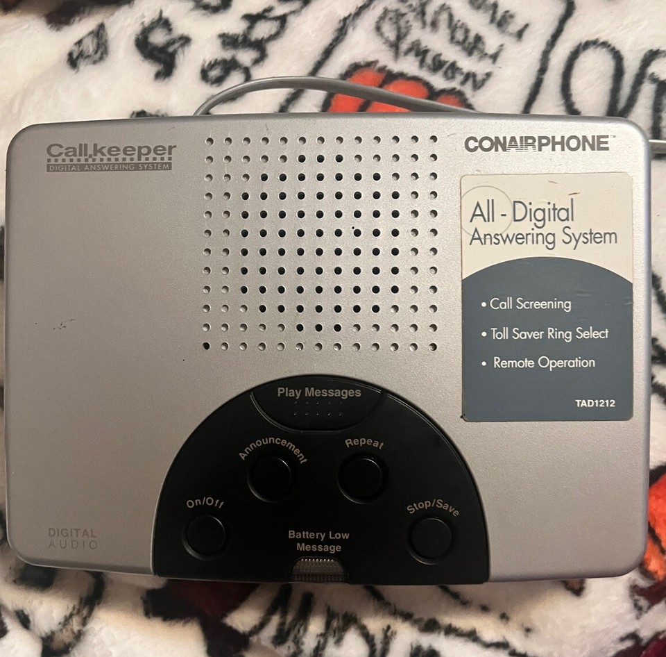 UsedConair Phone Call Keeper Digital Answering Machine System Tapeless ...