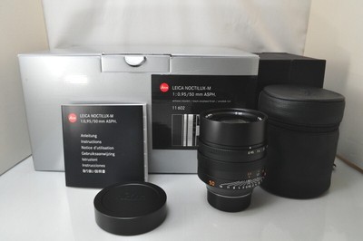 [MINT]Leica Noctilux-M 50mm F/0.95 E60 ASPH 11602 Lens In Black w/Box ...