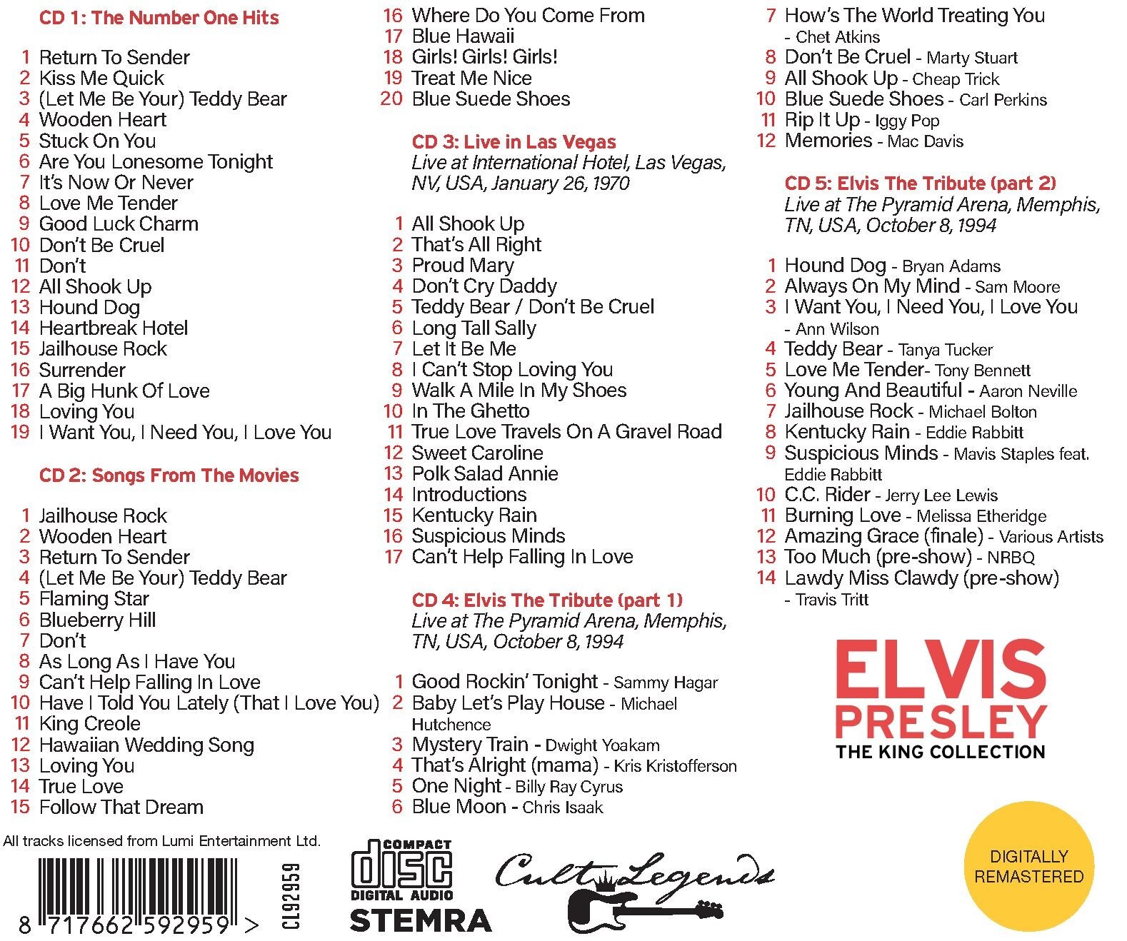 Elvis Presley - The King Collection 5-cd new in seal | eBay UK