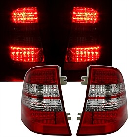 CLEAR LED TAIL LIGHTS FOR MERCEDES ML W163 1998-2005 MODEL NICE GIFT V2 ...
