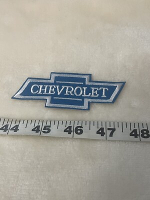 Chevrolet Chevy Bow Tie Logo Blue And White Embroidered Iron On Patch ...