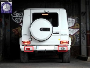 Mercedes Benz G Class G63-W463 Rear Bumper Light GUARDS | eBay
