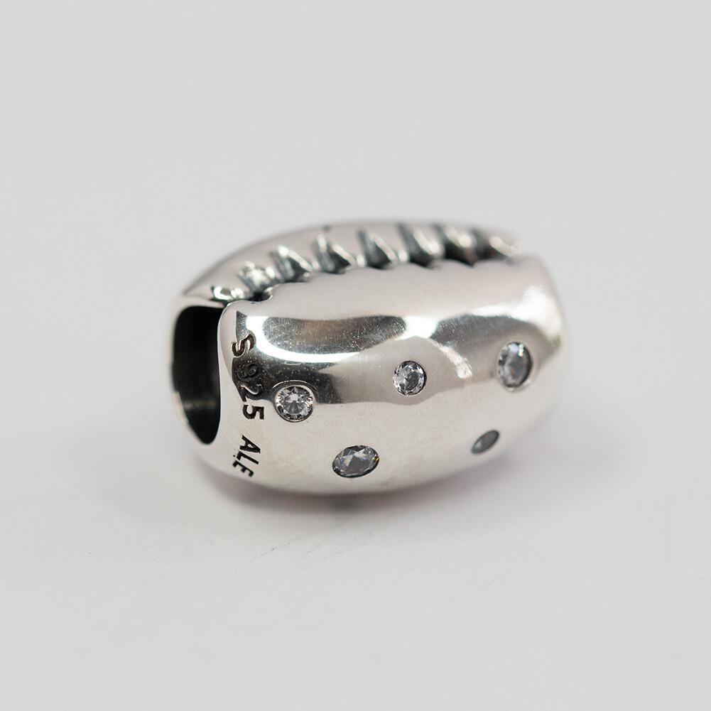 Authentic PANDORA Silver Coffee Bean Cowrie Puka Shell Charm 798131CZ ...