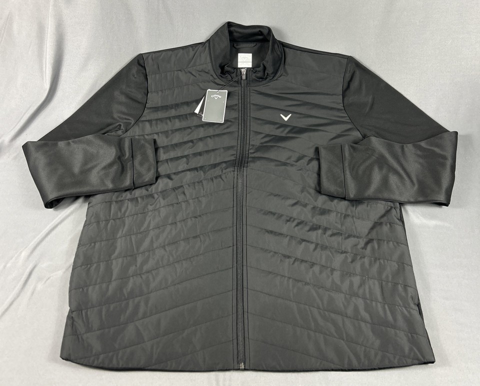 Callaway Golf Jacket Quilted XL Black Polyester NWT MSRP $95 | eBay