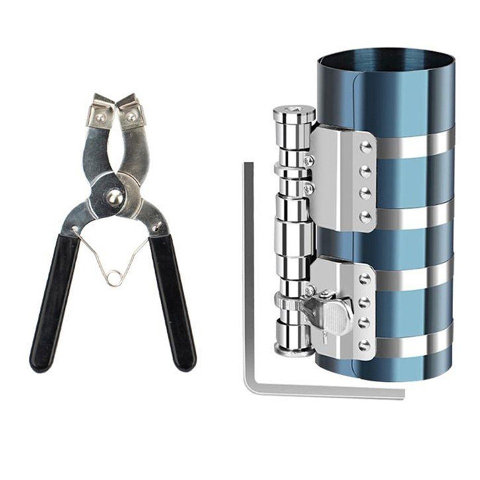 Piston Ring Installer Compression Clamp Tool with Pliers for Engine ...