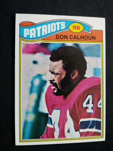 1977 Topps Football Card # 518 Don Calhoun - New England Patriots | eBay