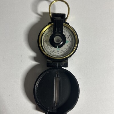 Vintage Engineer Directional Compass Lensatic Black Scouting Hiking ...