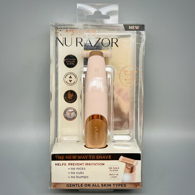 Nu Razor Finishing Touch Flawless 18K Gold Plated Built In Light ...