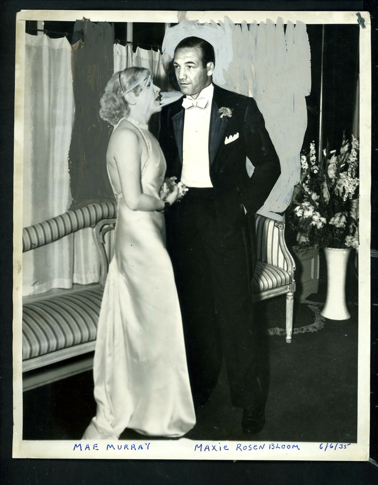 Maxie Rosenbloom & actress Mae Murray 1935 Type 1 Press Photo Boxing | eBay