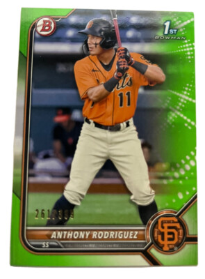 Anthony Rodriquez 1st Bowman green shimmer paper 261/399#BP-26 | eBay