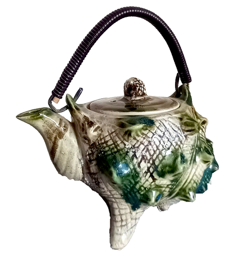 Japanese Conch Majolica Shell Teapot, Rare Taisho period. Vintage ...
