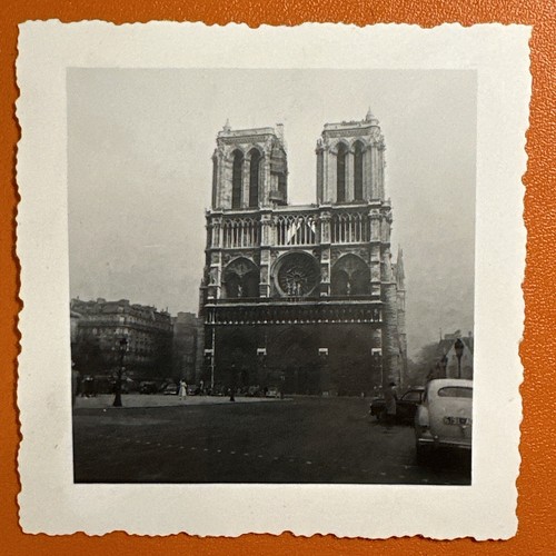 VINTAGE PHOTO Notre Dame Cathedral, Paris, 1952 Original Snapshot | eBay