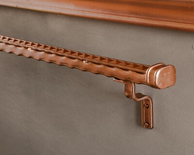 Stair hand rail, Bannister, handrail & brackets, rose gold, Art deco ...
