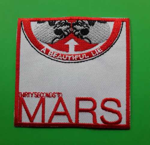 THIRTY SECONDS TO MARS IRON OR SEW ON EMBROIDERED PATCH UK SELLER | eBay