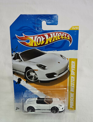 2012 Hot Wheels HW Premiere #26 Porsche Boxster Spyder White New | eBay